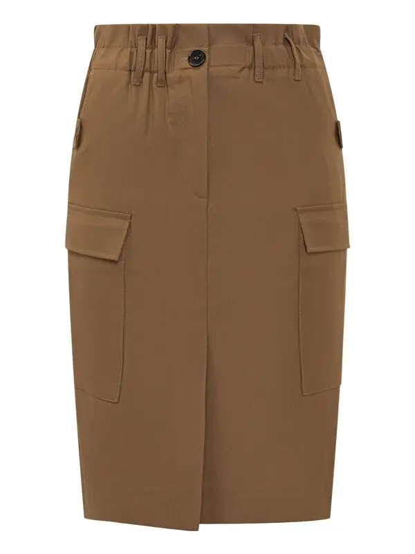 IRO PARIS Cargo Skirt - Brown