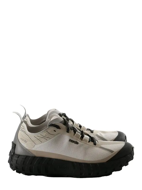 NORDA 001 Low-top Canvas Sneakers With Printed Logo Detailing - Multi-color