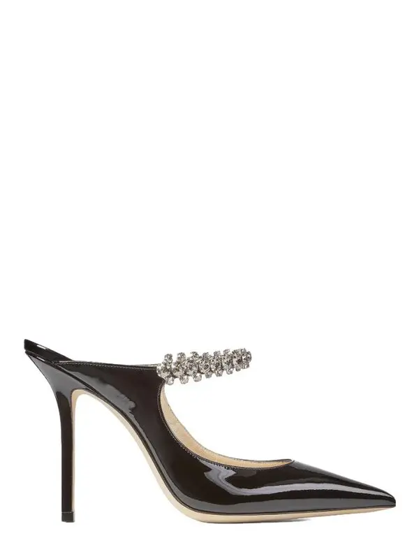 JIMMY CHOO Bing Embellished Pointed Toe Pumps - Black