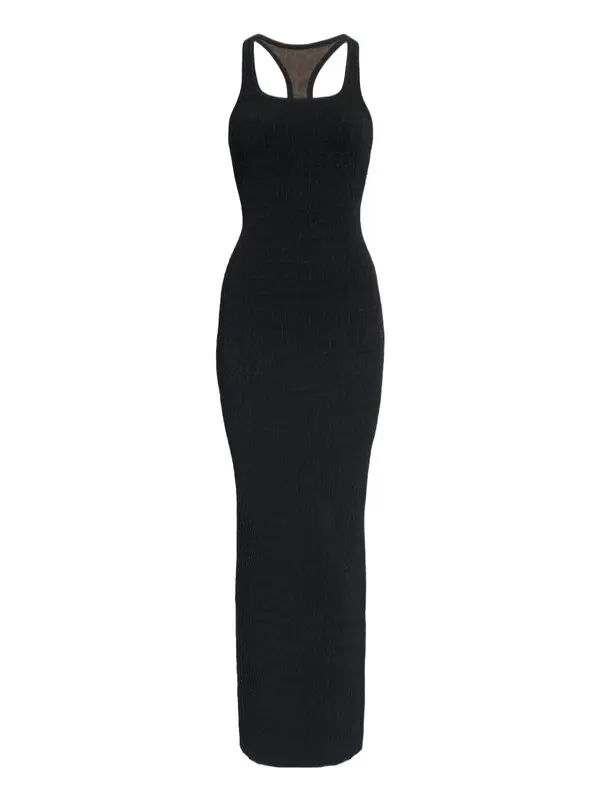Jacquemus La Scala Racerback Maxi Dress - Black