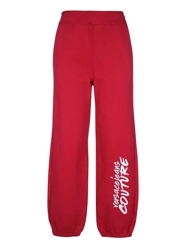 Versace Elasticated Waistband Trackpants - Red