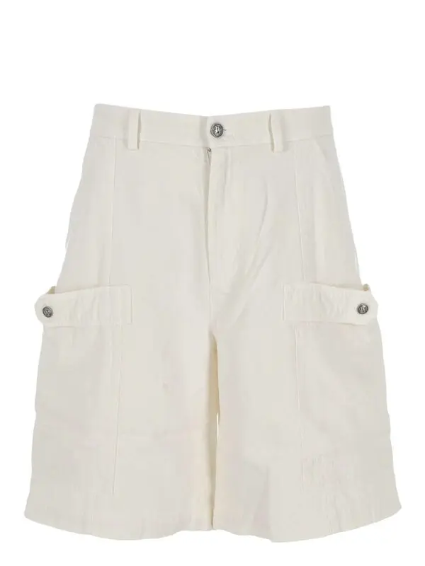Palm Angels Cargo Shorts - White