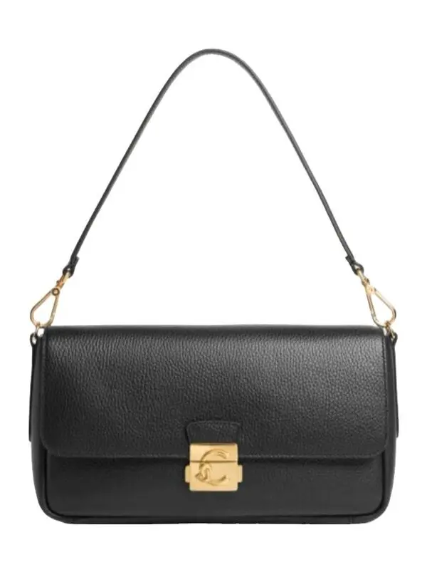 COCCINELLE C-me Lock Large Shoulder Bag - Black