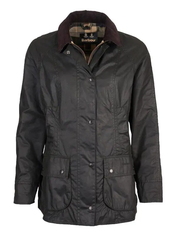 Barbour Corduroy Collared Jacket - Black