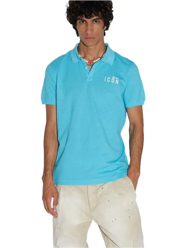 Dsquared2 Cotton Polo Shirt - Blue