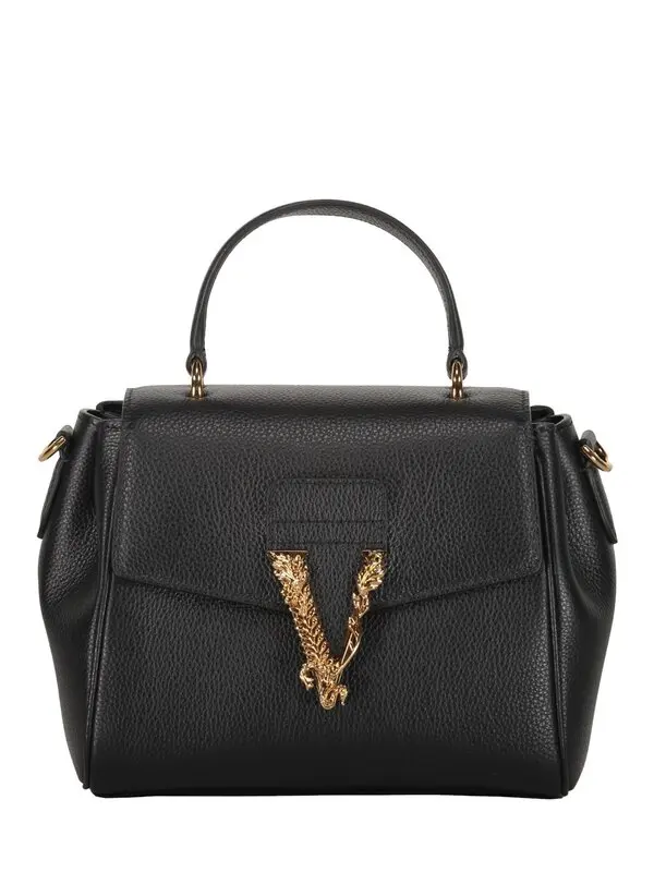 Versace Virtus Top Handle Bag - Black
