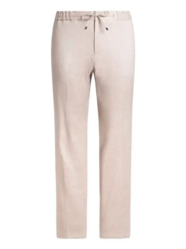 Etro Drawstring Straight-leg Trousers - Nude