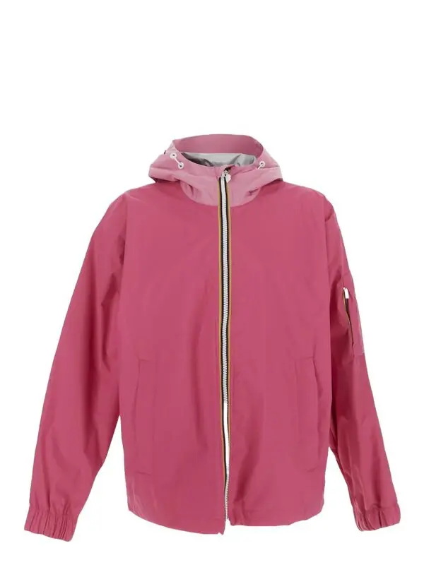 K-WAY Zip-up Hooded Jacket - Red