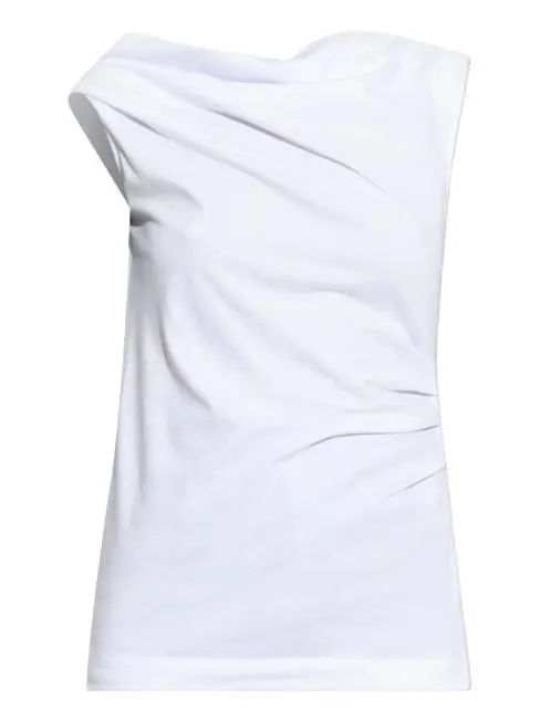 Dries Van Noten Sleeveless Asymmetrical Top - White