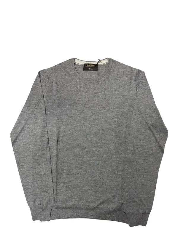 GRAN SASSO Long-sleeve Crew-neck Sweater - Grey