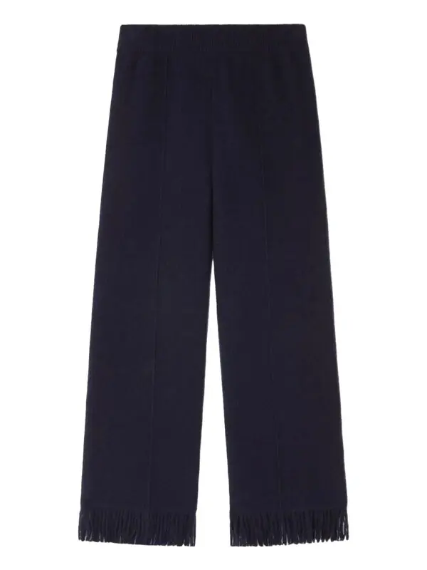 Alanui Fringe Detail Trousers - Black