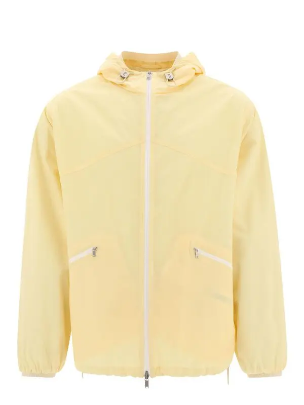 JIL SANDER Zip-up Drawstring Hooded Jacket - Nude