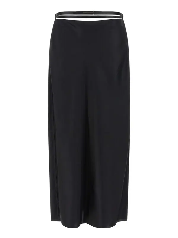 TOM FORD Silk Maxi Skirt - Black