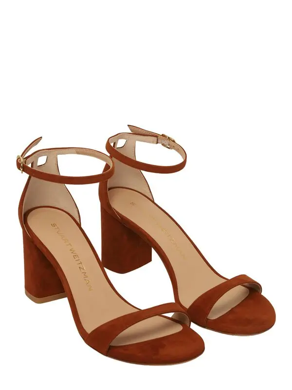 STUART WEITZMAN Nudistarc Block-heeled Sandals - Brown