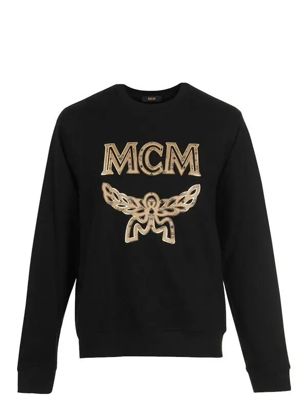Mcm Logo Pullover - Black