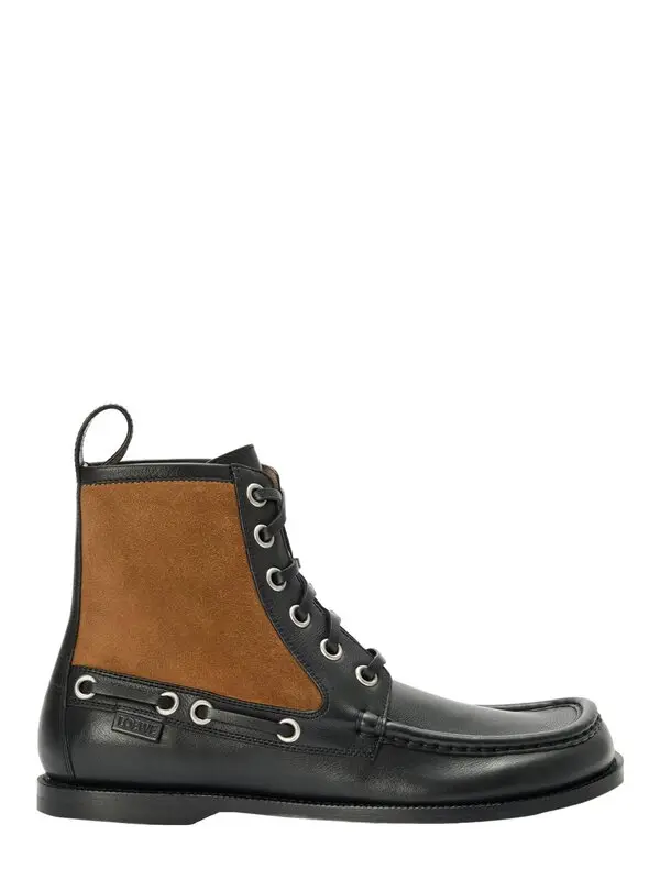 Loewe Campo Loafer Boots - Black