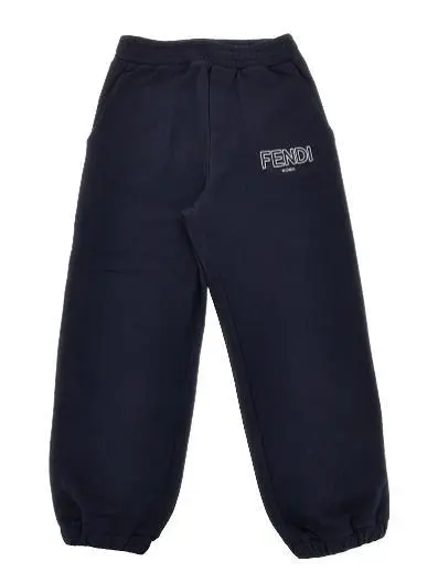 Fendi Relaxed Fit Sweatpants With Pocket Details - Dark Blu