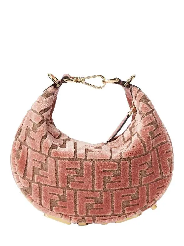 Fendi Jacquard Velvet Mini-bag - Pink