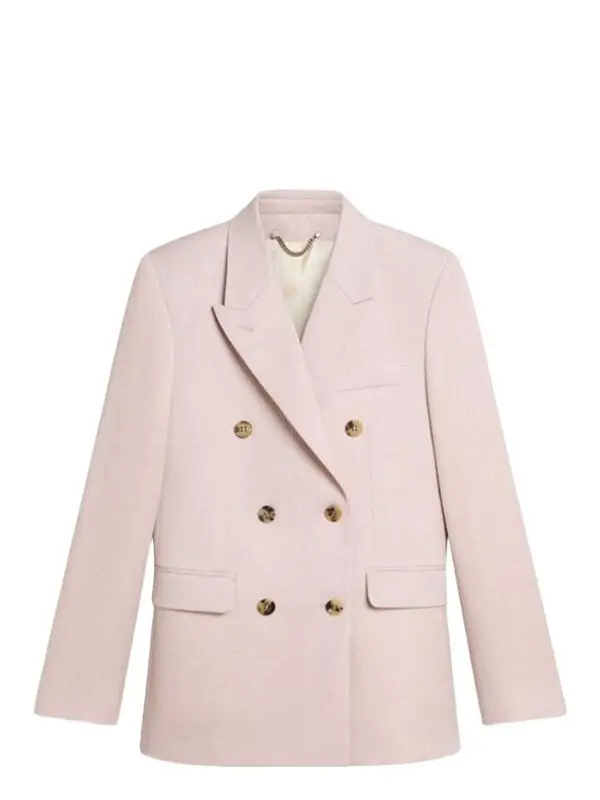 GOLDEN GOOSE Double Breasted Tailored Blazer - Pink