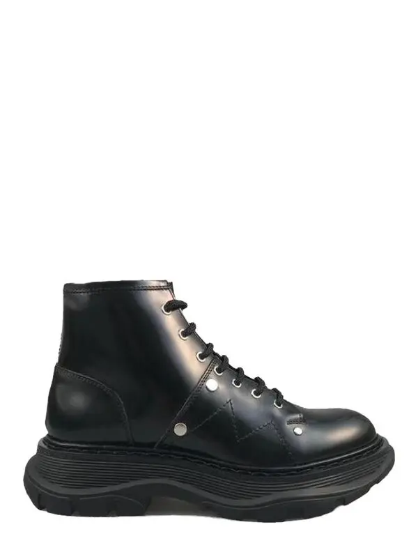 Alexander McQueen Tread Lace-up Boots - Black