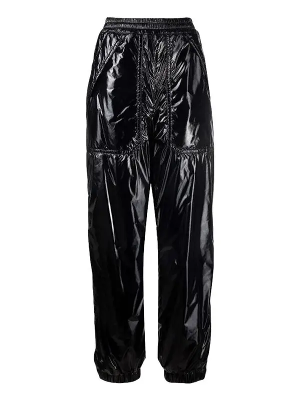 Moncler High-shine Ski Trousers - Black