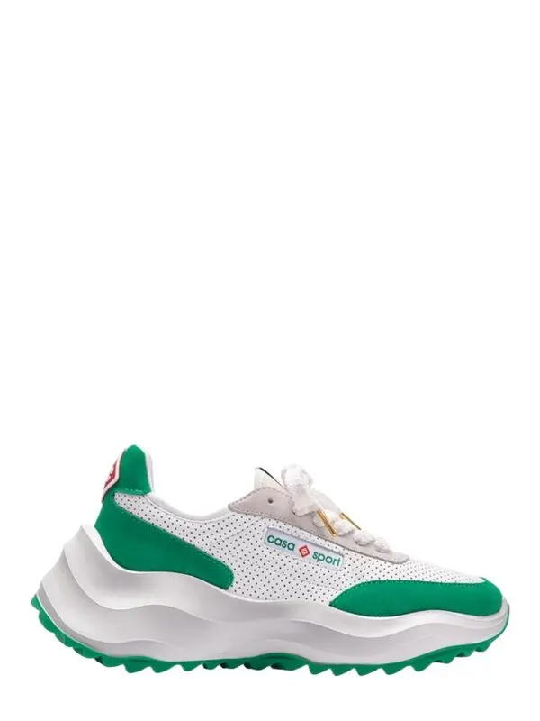 Casablanca Atlantis Perforated Lace-up Sneakers - White
