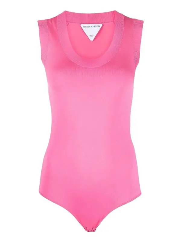 Bottega Veneta Sleeveless Knitted Vest Top - Pink