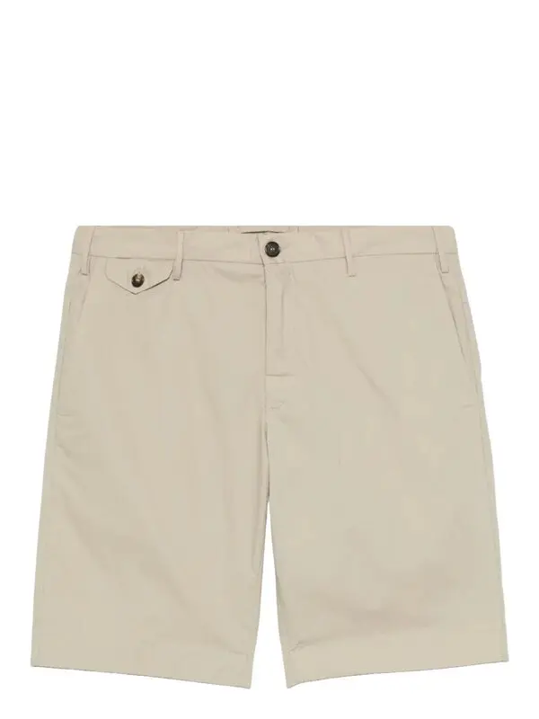 Incotex Button-fastening Cotton Shorts - Nude