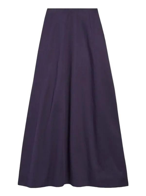 Balenciaga Flared Midi Skirt - Deep Navy Blue