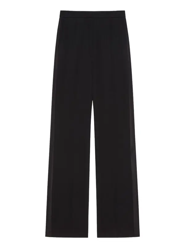 Givenchy Tuxedo Cigarette Pants In Wool - Black