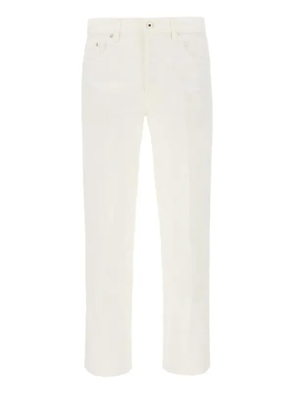 LANVIN 5-pocket Straight-leg Jeans - White