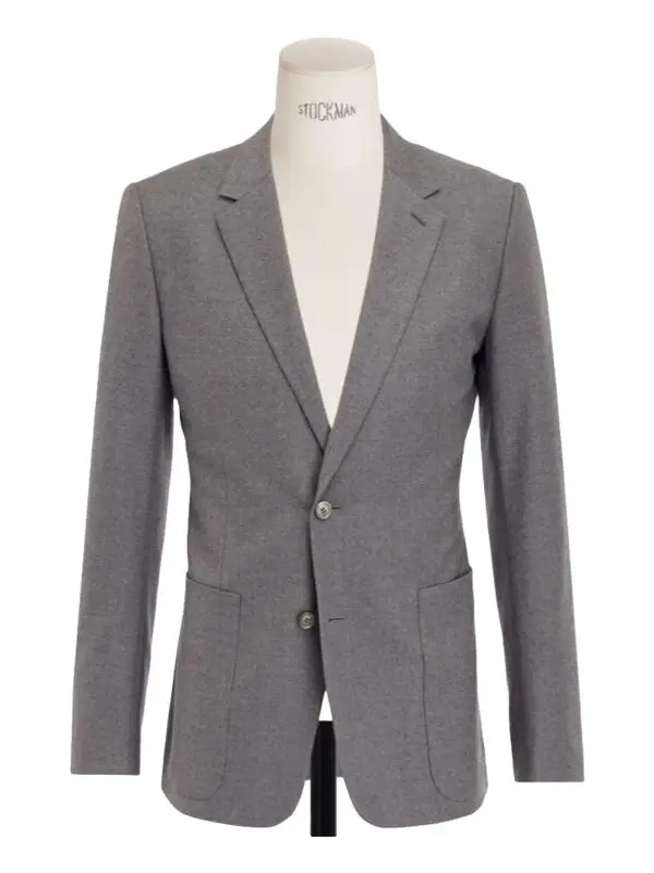 Dior Long Sleeve Tailored Jacket With Oblique Interior - Gray