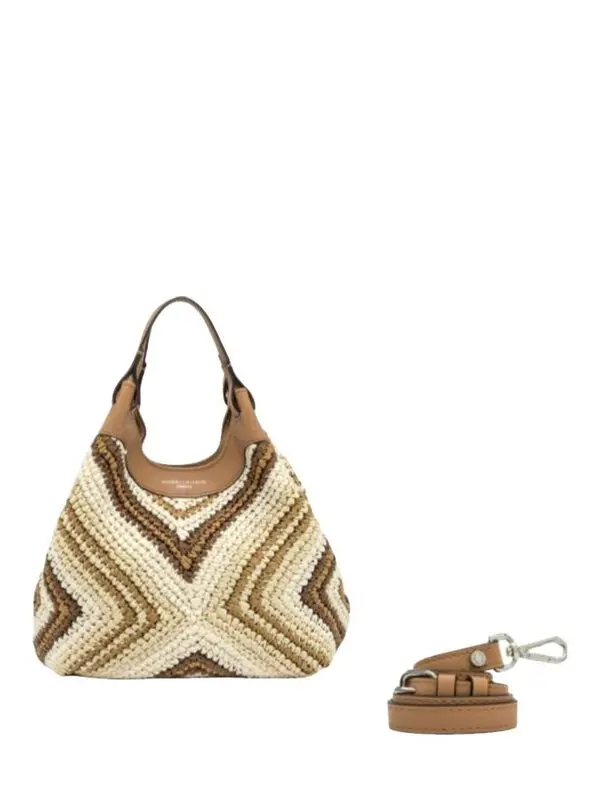 GIANNI CHIARINI Woven Shoulder Bag - Var.cuoio