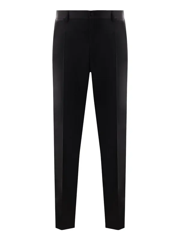 Dolce & Gabbana Tailored Pressed Crease Trousers - Black