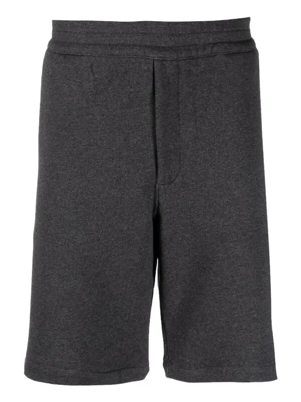 Alexander McQueen Straight Leg Track Shorts - Black