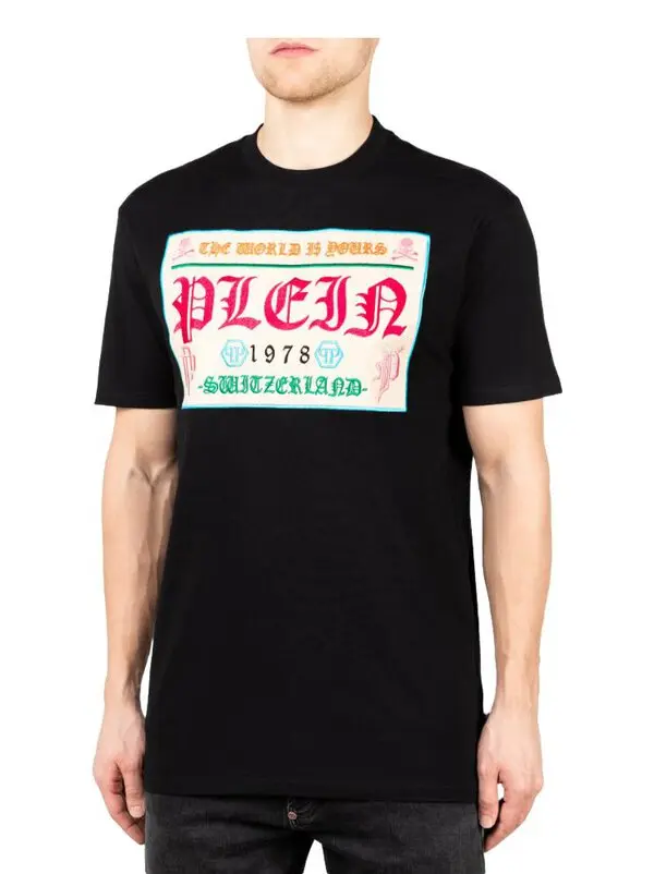 Philipp Plein Logo Short-sleeved T-shirt - Black