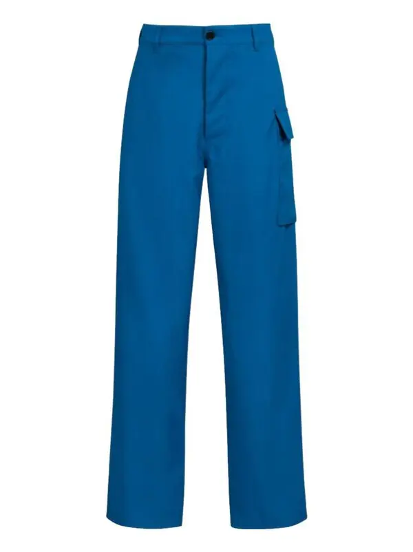 Marni Utility Pocket Mid Rise Trousers - Blue