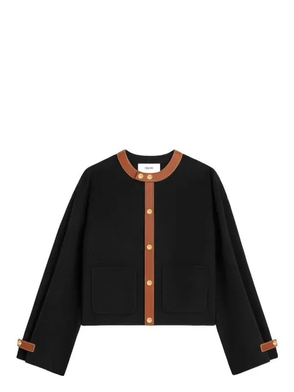 Celine Double Face Cashmere Cardigan Jacket - Black