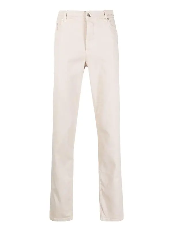 Brunello Cucinelli Straight-leg Jeans - White