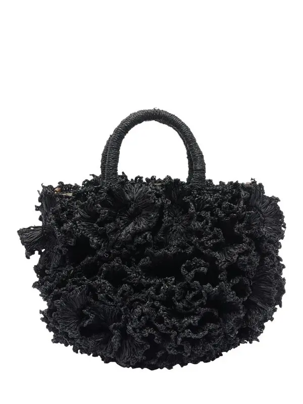 IBELIV 3d Embellished Handbag - Black