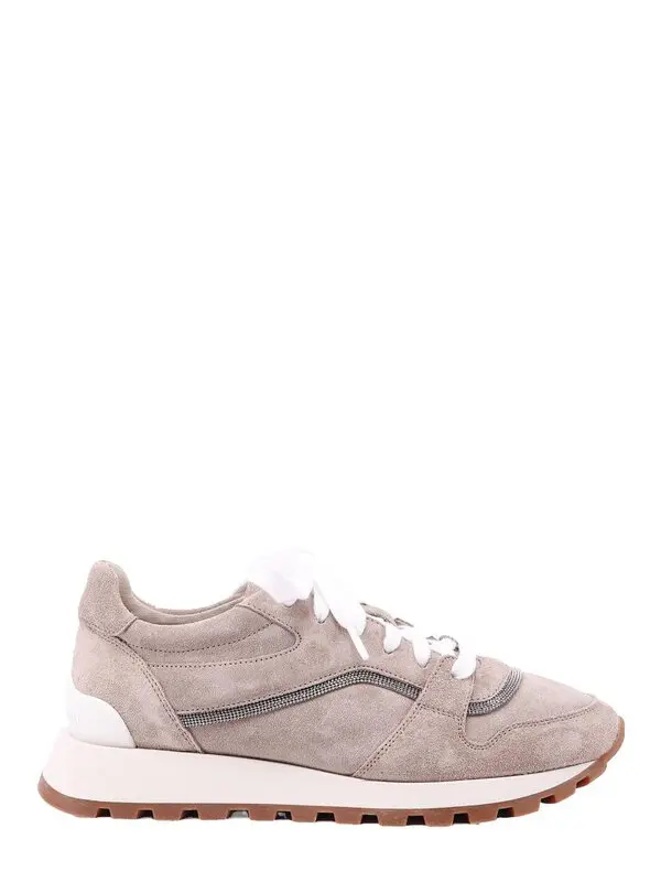Brunello Cucinelli Monile Lace-up Sneakers - Light Brown