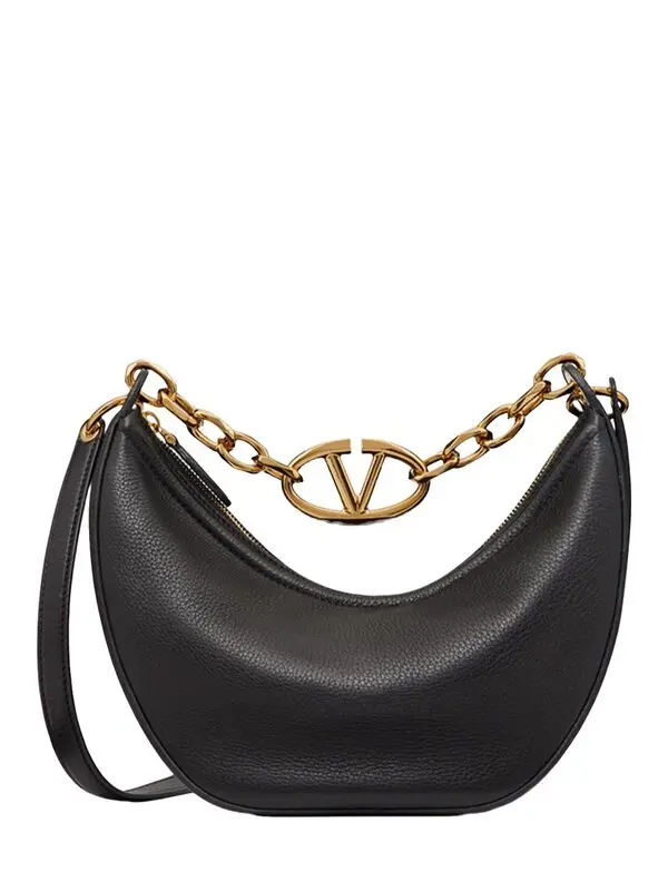 Valentino Garavani Vlogo Moon Small Shoulder Bag - Black
