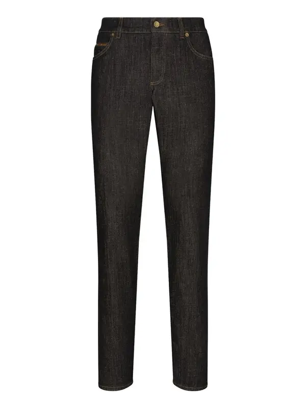 Dolce & Gabbana Slim Fit Jeans - Black