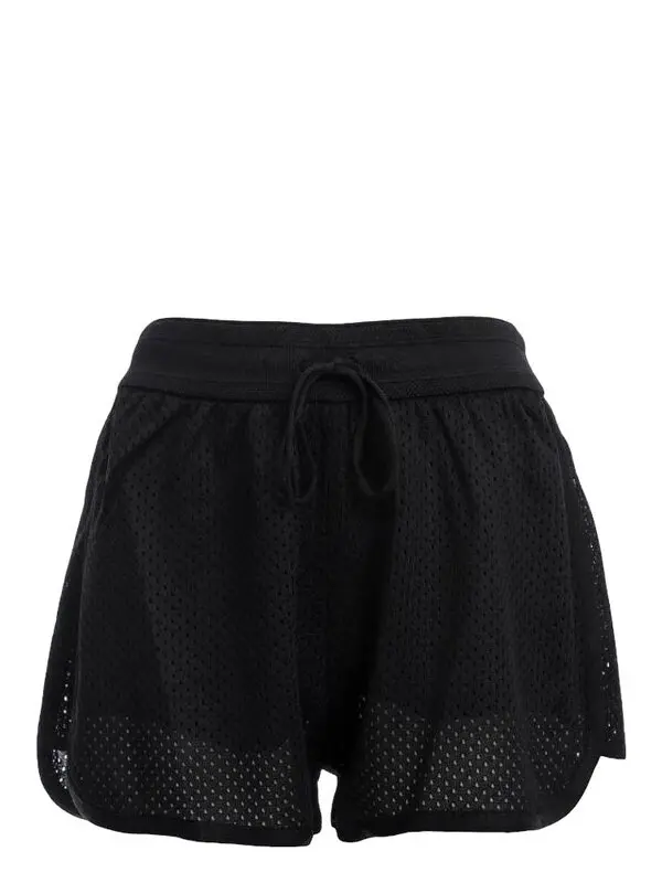 Dior Mesh Shorts With Drawstring Waist - Black