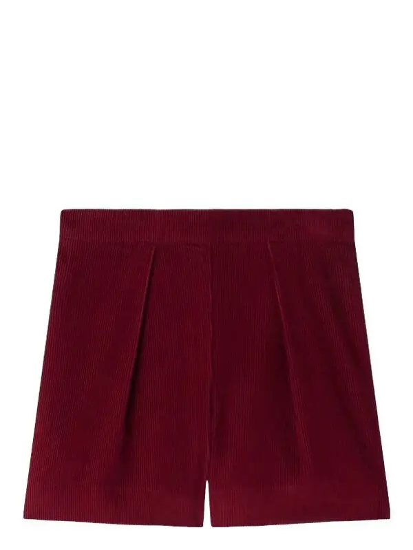 Bonpoint Josefina Corduroy Shorts - Burgundy