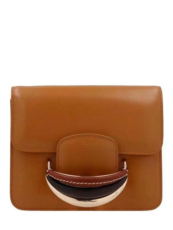 Chloé Kattie Shiny Crossbody Bag - Brown