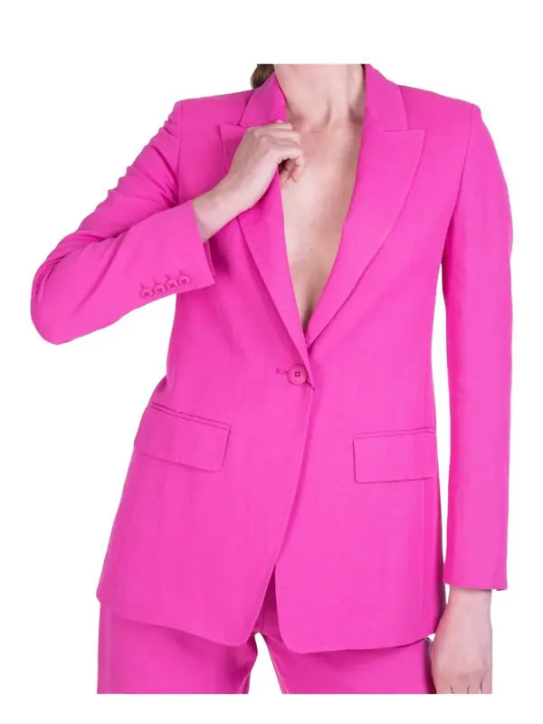 Max Mara Long Sleeved Suit Coat - Pink