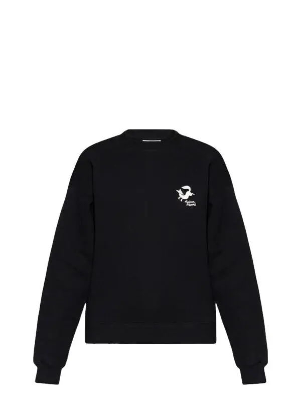 Maison Kitsuné Embroidered Sweatshirt - Black