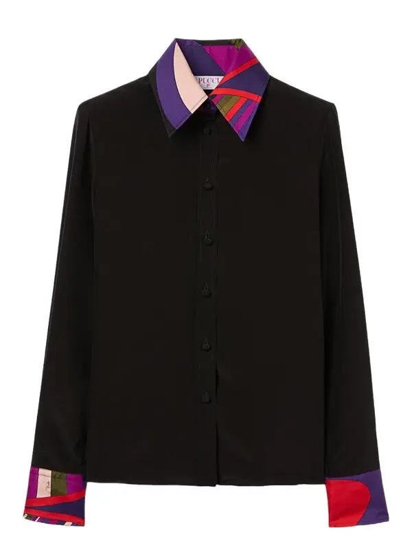 Emilio Pucci Button Print Shirt - Black