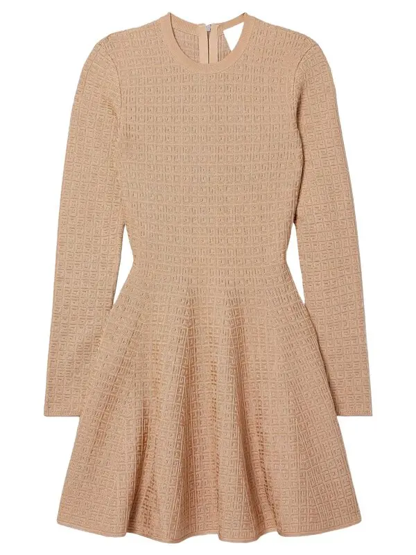 Givenchy Long-sleeved Knit Dress - Brown